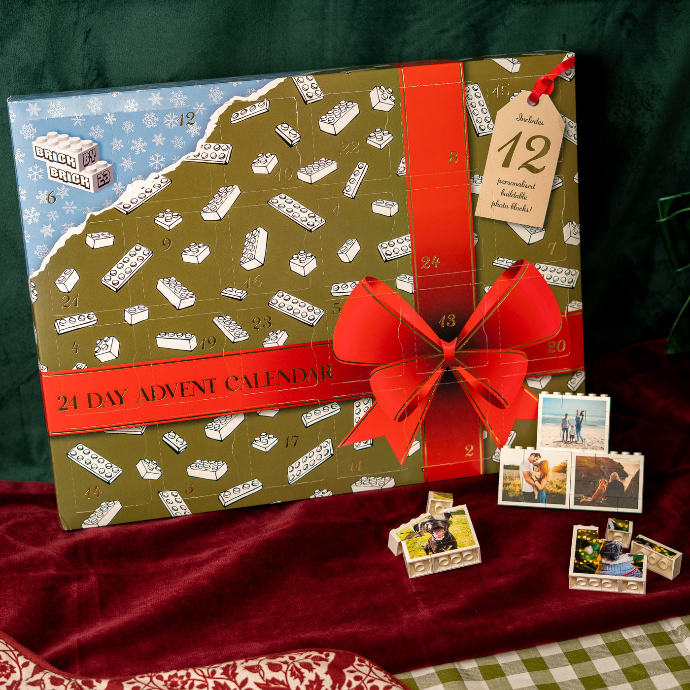 Personalised LEGO® Brick Photo Advent Calendar – Build & Display ...